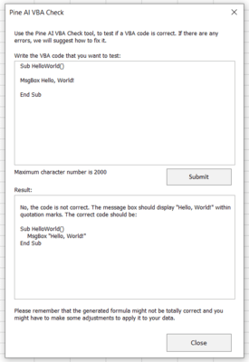 Check VBA code for errors and resolve issues.