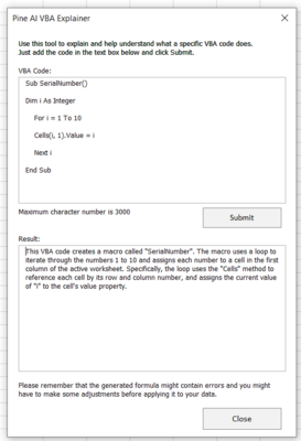 Get detailed explanation of what VBA code does.