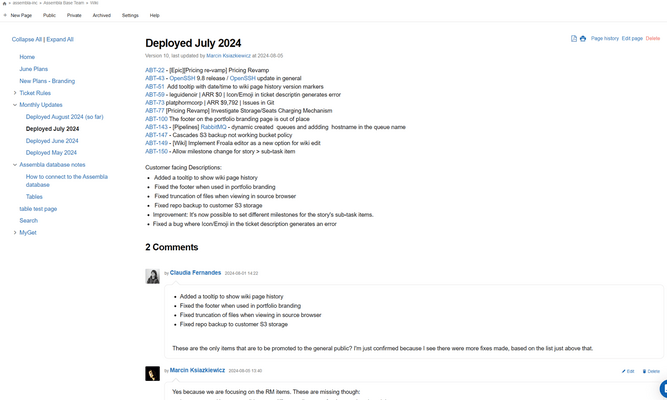 Assembla の主な機能