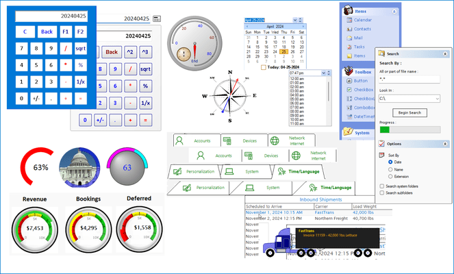 Studio Controls for .NET Dashboard