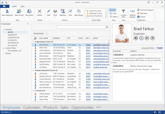 DevExpress DXperience 스크린 샷