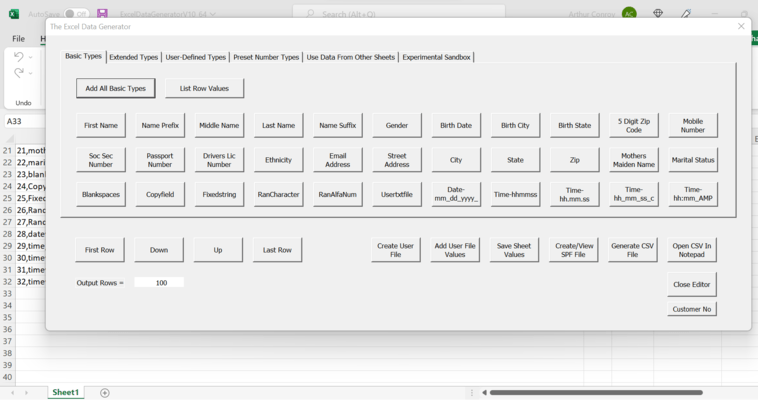 Quick Access To All Fill Types
