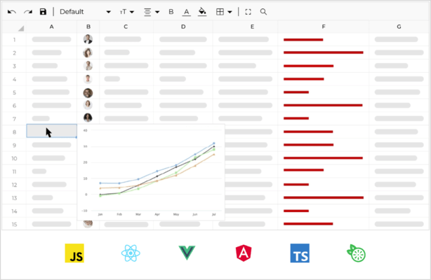 Jspreadsheet Pro Screenshots Jspreadsheet Pro Screenshots