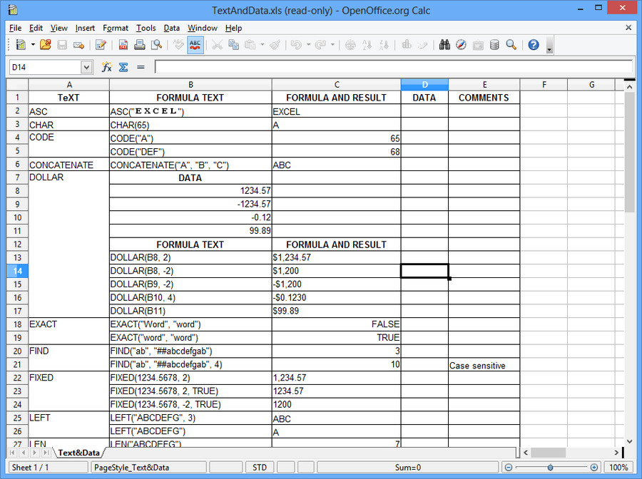 Spreadsheet Components - Best Selling
