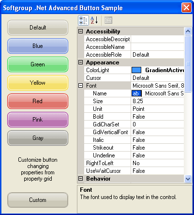 .Net Advanced Button