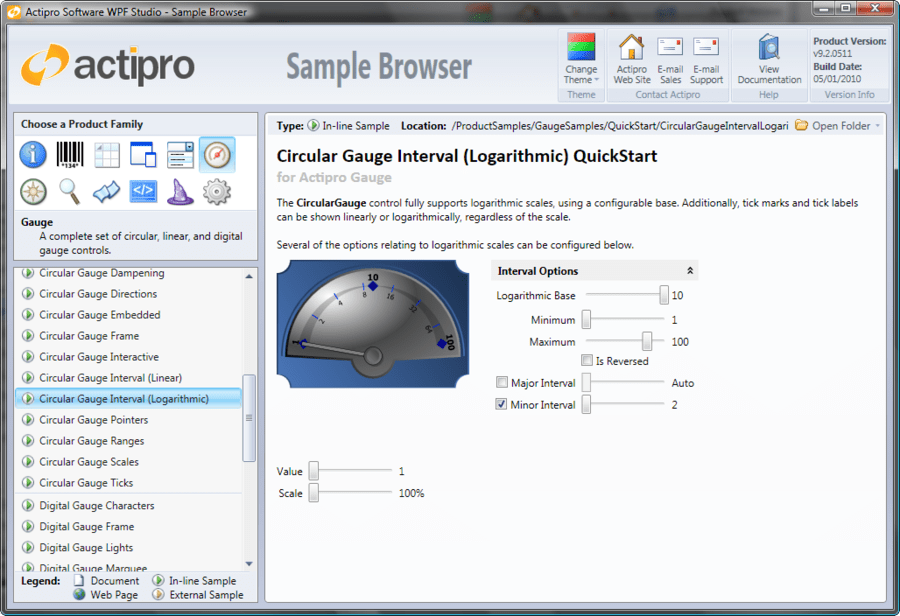 Actipro Gauge for WPF