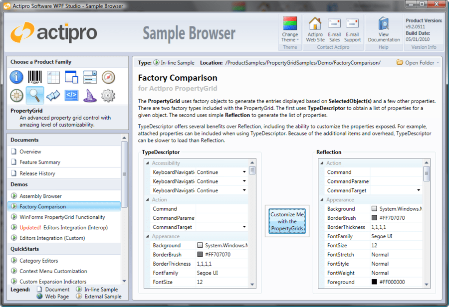Actipro PropertyGrid for WPF