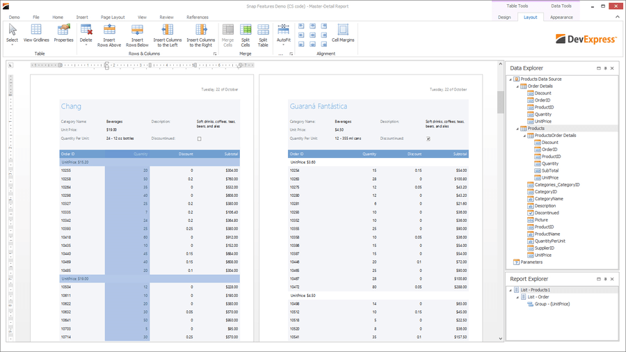 DevExpress Reporting