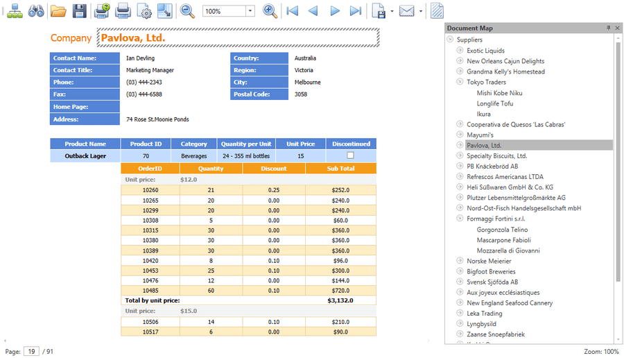 DevExpress Reporting