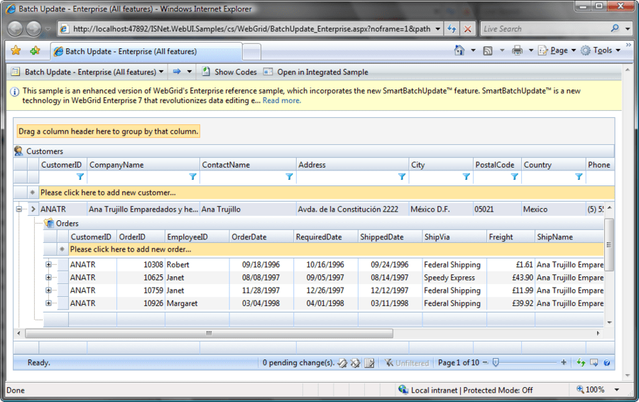 WebGrid Enterprise WebGrid Enterprise
