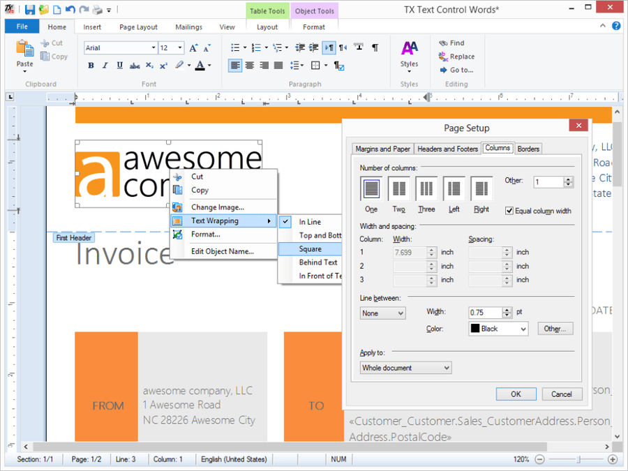 TX Text Control .NET for Windows Forms Professional TX Text Control .NET for Windows Forms Professional