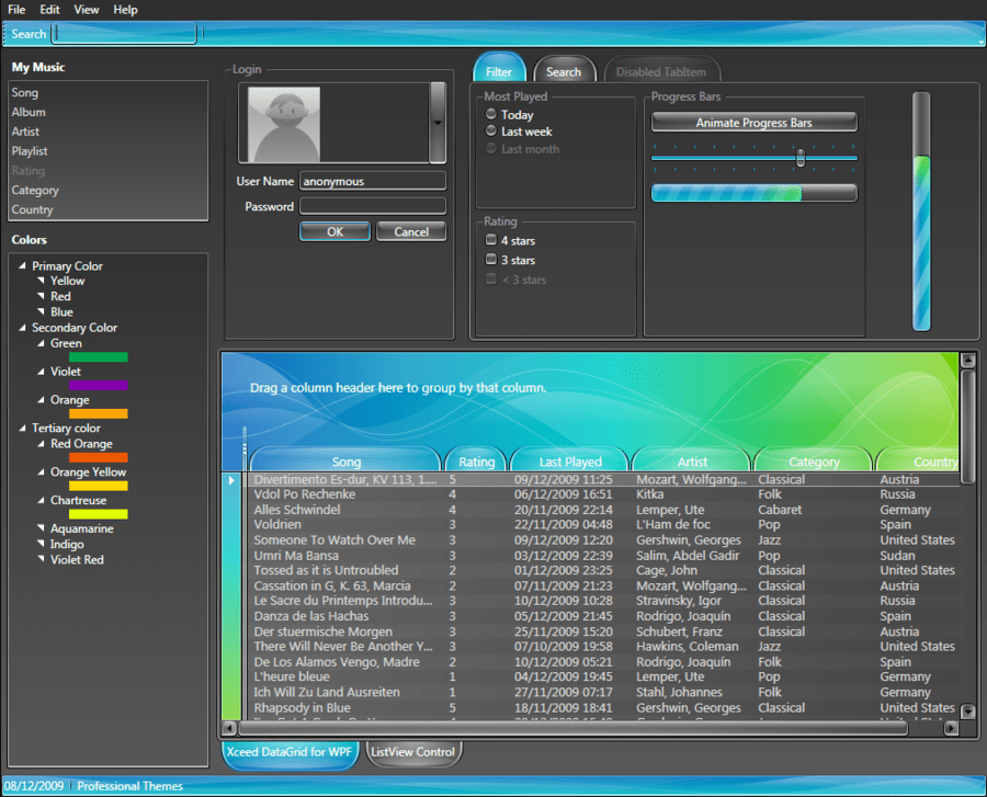 Xceed Professional Themes For Wpf
