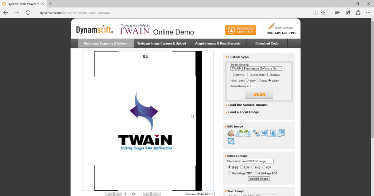 Dynamic Web TWAIN 11.1 released