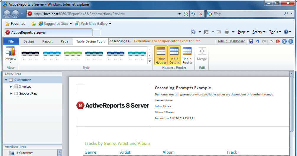 ActiveReports Server 9 SP4がリリースされました