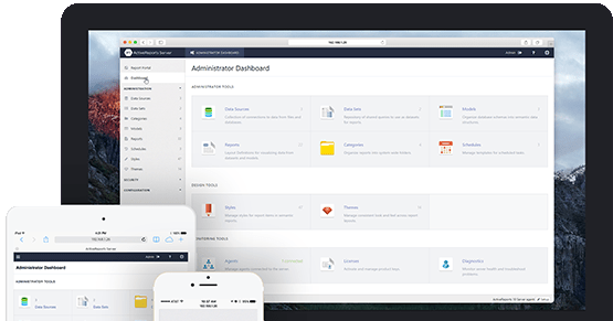 ActiveReports 10 Server adds Administrator Dashboard