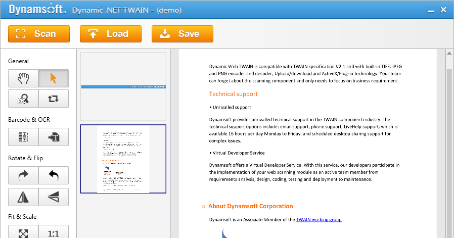 Dynamic .NET TWAIN 6.1 released