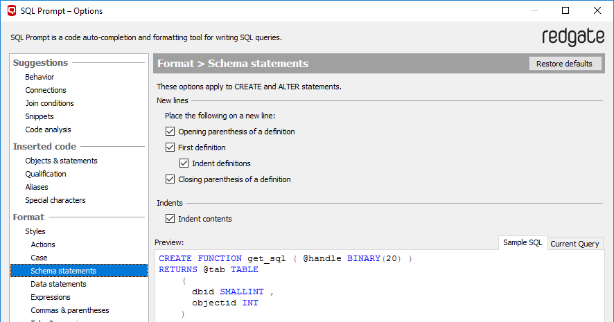 SQL Prompt Pro 7.4
