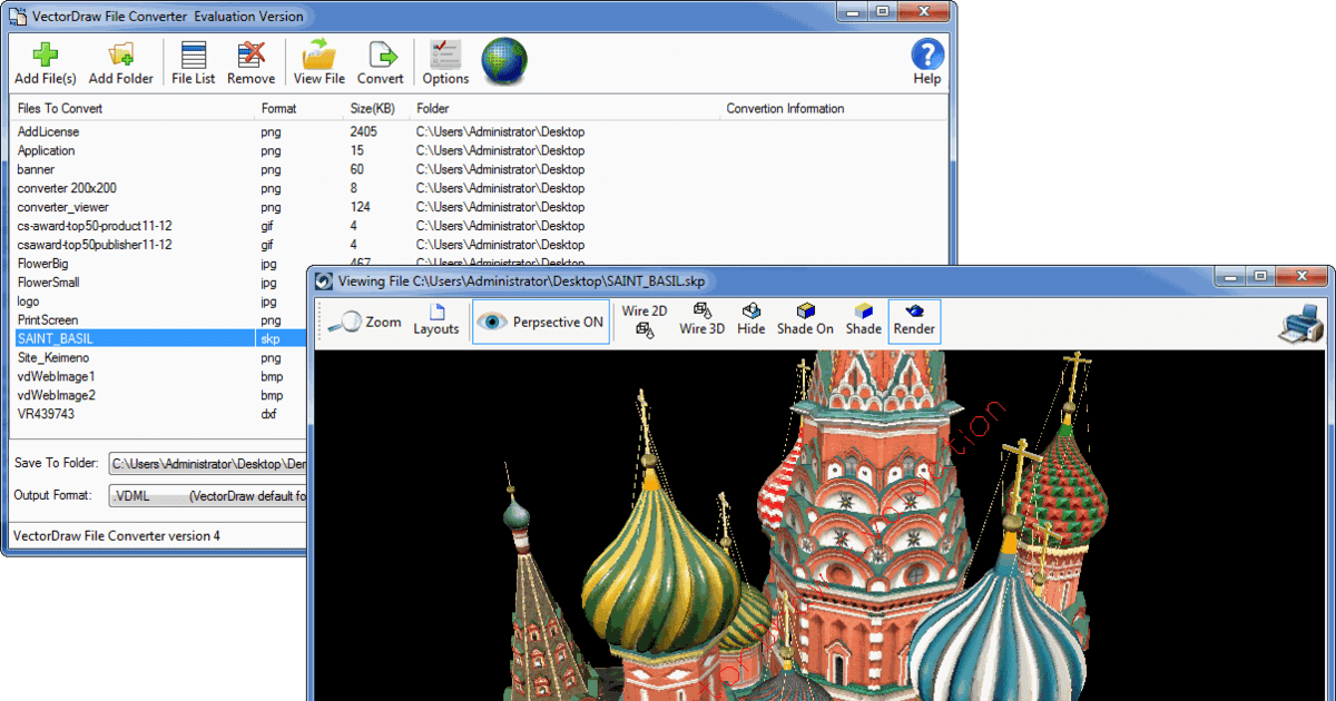 VectorDraw File Converter 4 (Build 7.7011.0.1)