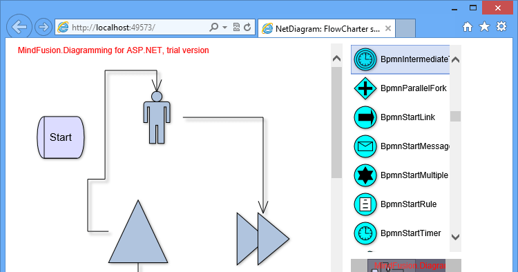 MindFusion.Diagramming for ASP.NET 6.0