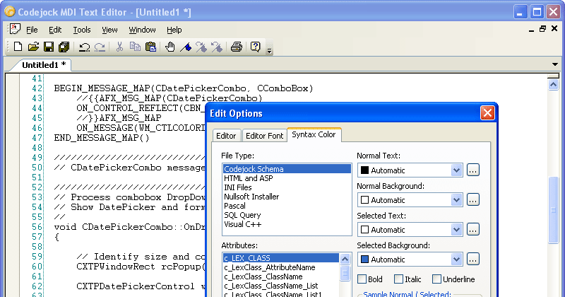 Codejock Syntax Edit Visual C++ MFC v18.0.1