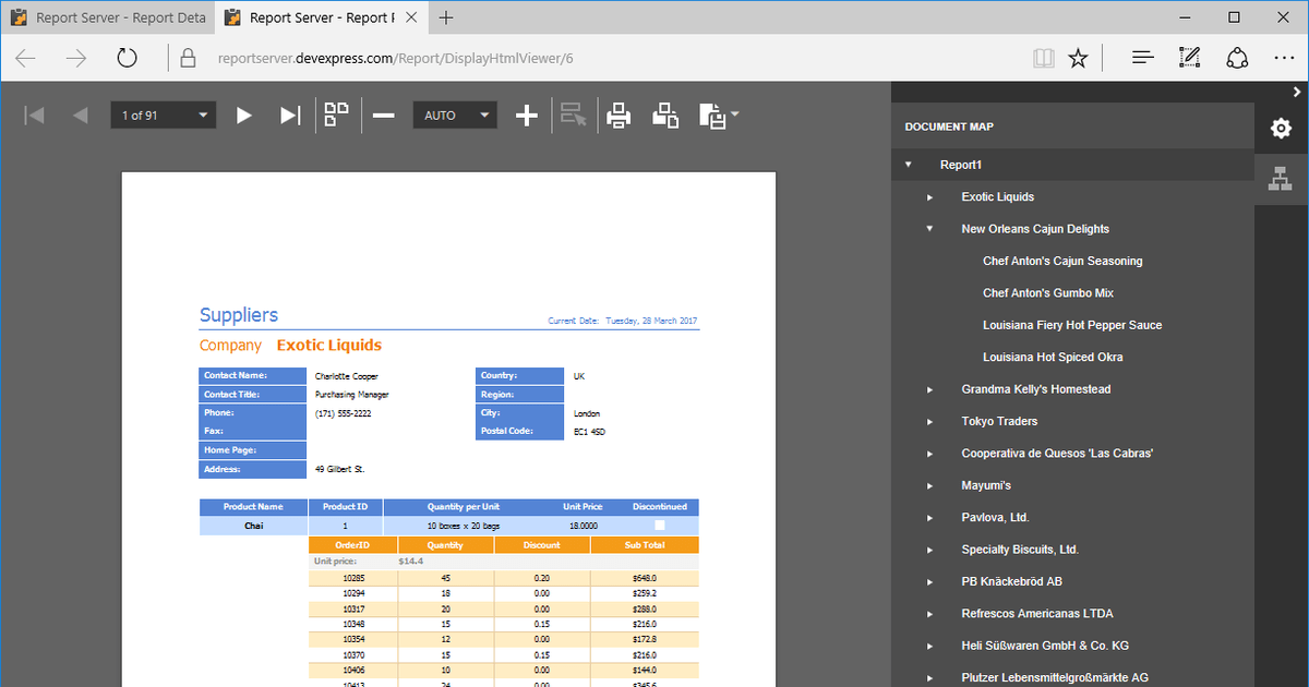DevExpress Report Server 17.1.5
