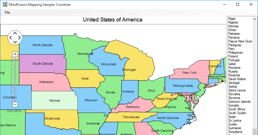 MindFusion.Mapping for WinForms V2.0