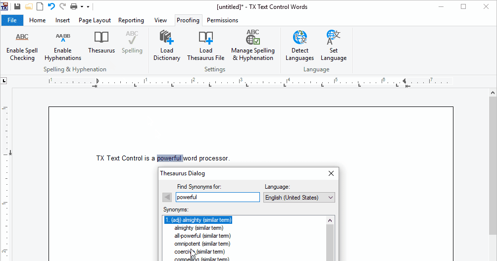 TX Spell .NET for WPF 7