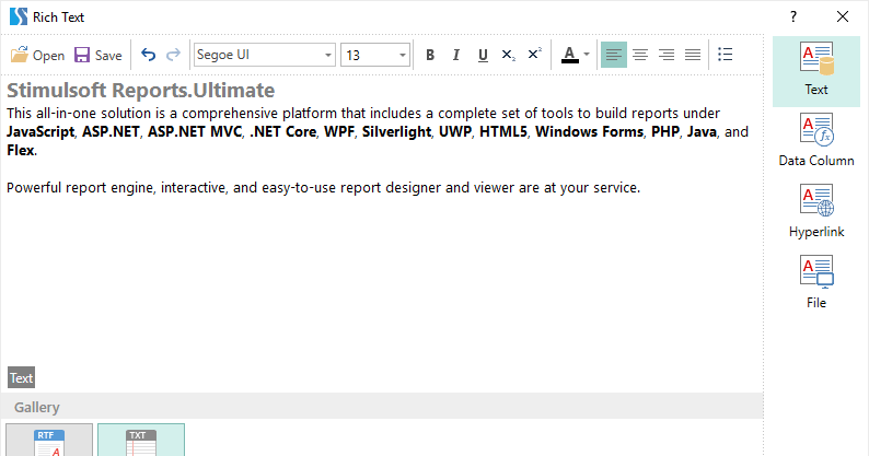 Stimulsoft Reports.Wpf 2018.2