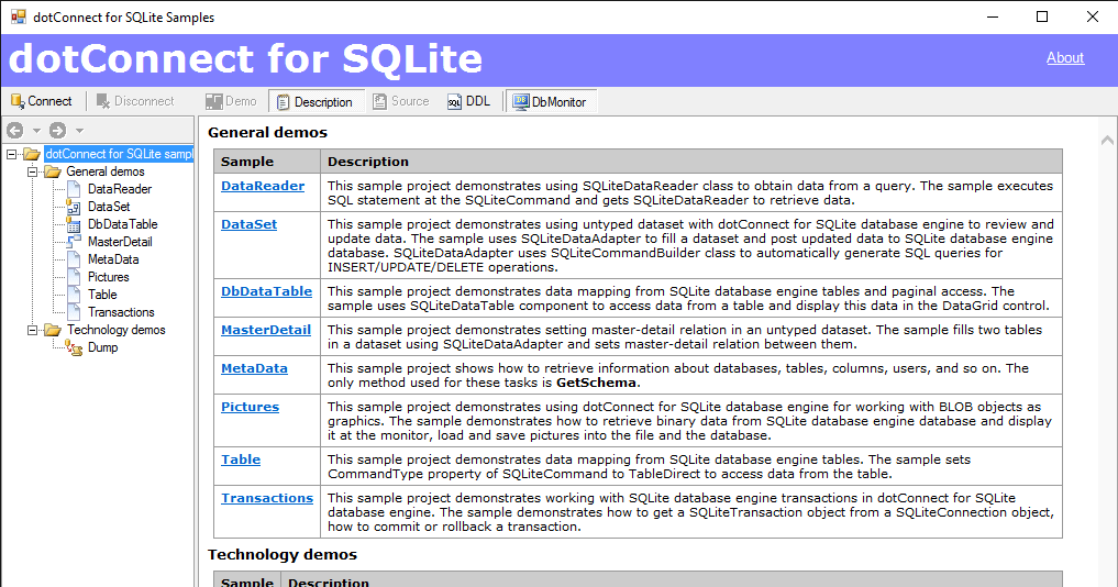 dotConnect for SQLite V5.10.1152