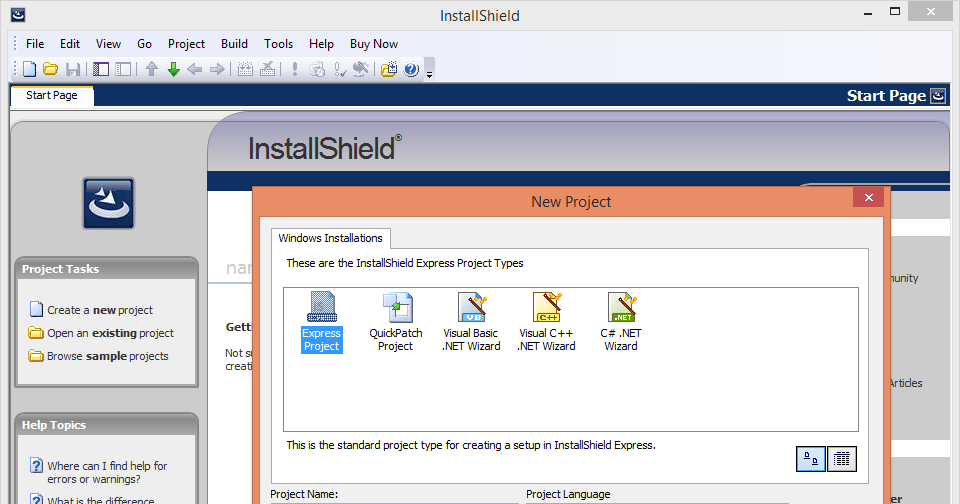 InstallShield Express 2018 R2