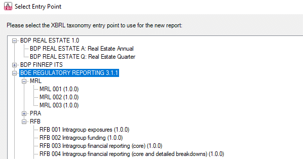 Altova European Banking Authority (EBA) XBRL add-in for Excel 2019
