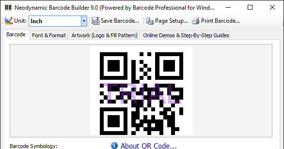 Neodynamic Barcode Professional for Windows Forms - Ultimate Edition 11.0