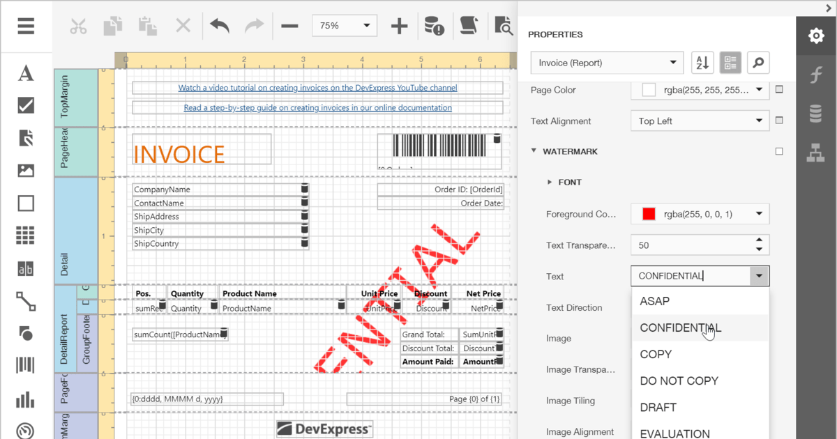 DevExpress Reporting 18.2