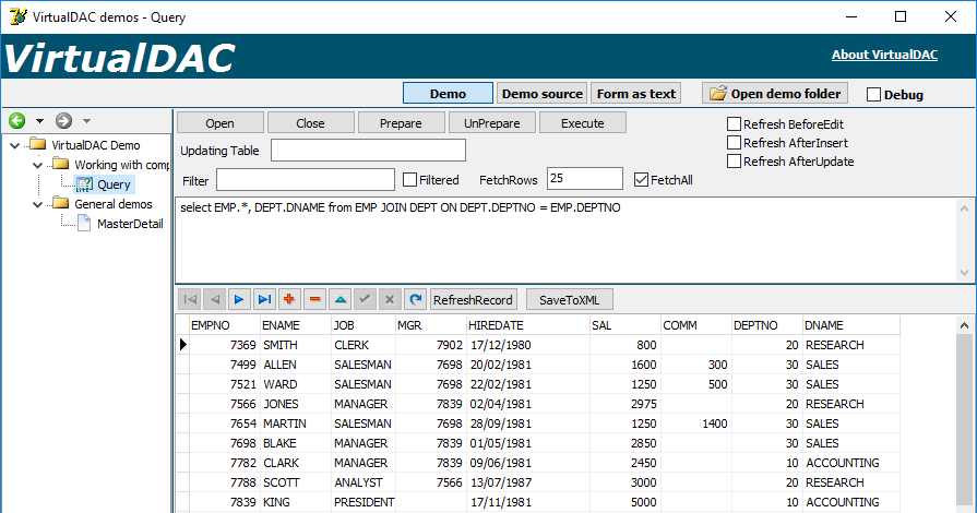 Virtual Data Access Components (VirtualDAC) 10.5.12