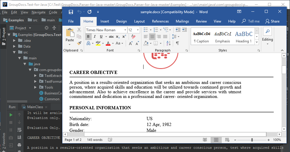 GroupDocs.Parser for Java V18.12