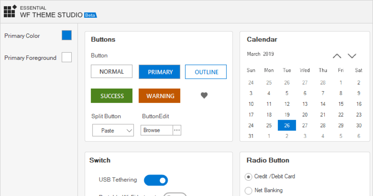 Syncfusion Essential Studio Windows Forms 2019 Volume 1