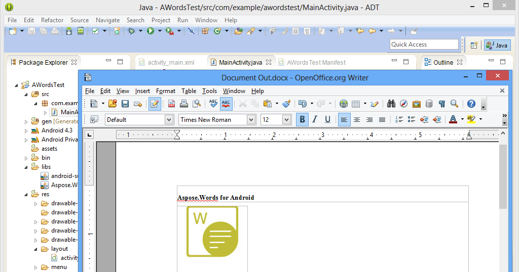 Aspose.Words for Android via Java V19.4