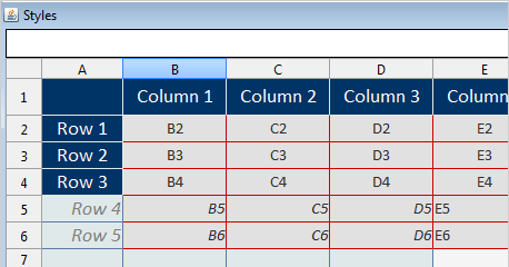 MindFusion.Spreadsheet for Java Swing 1.0.2