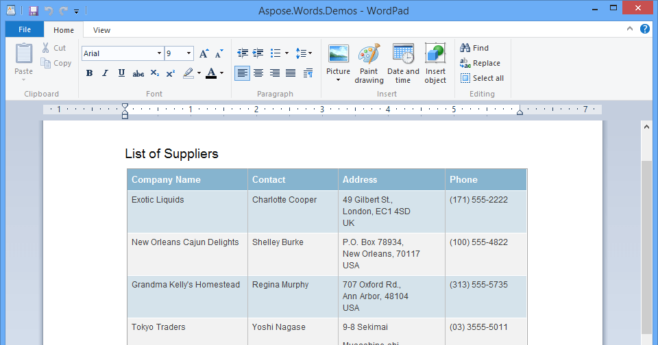 Aspose.Words for .NET V19.5