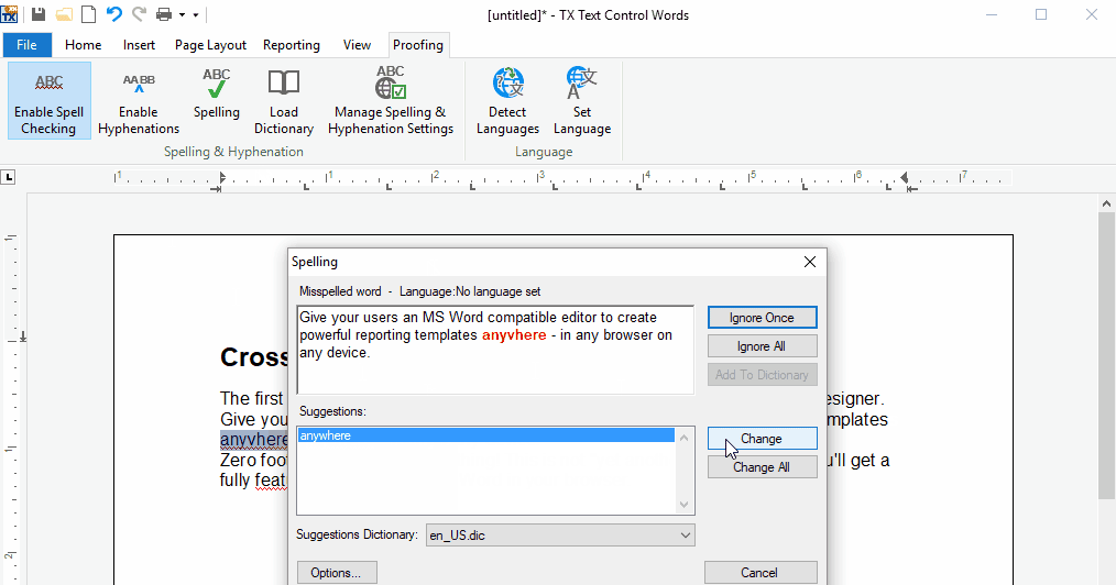 TX Spell .NET for WinForms and ASP.NET 7.0 SP1