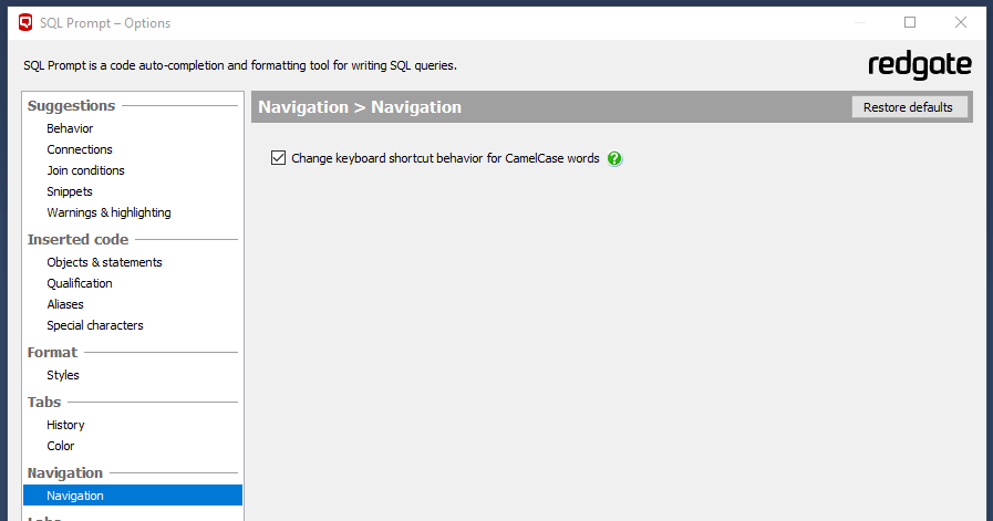 SQL Prompt Pro 9.5.7