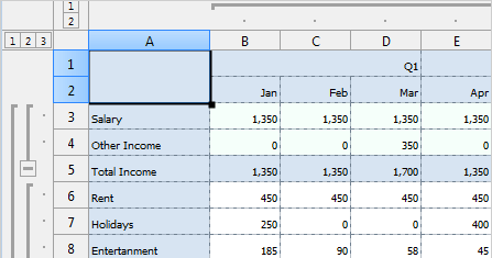 MindFusion.Spreadsheet for Java Swing V1.0.5