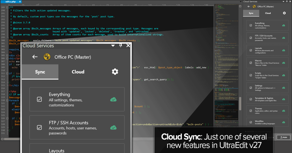 UltraSuite (Edit, Compare, Finder, FTP) - includes UltraEdit v27.00