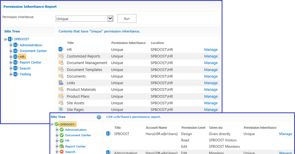 SharePoint Permission Report v1.9.x