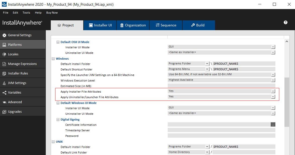 InstallAnywhere 2020 SP2