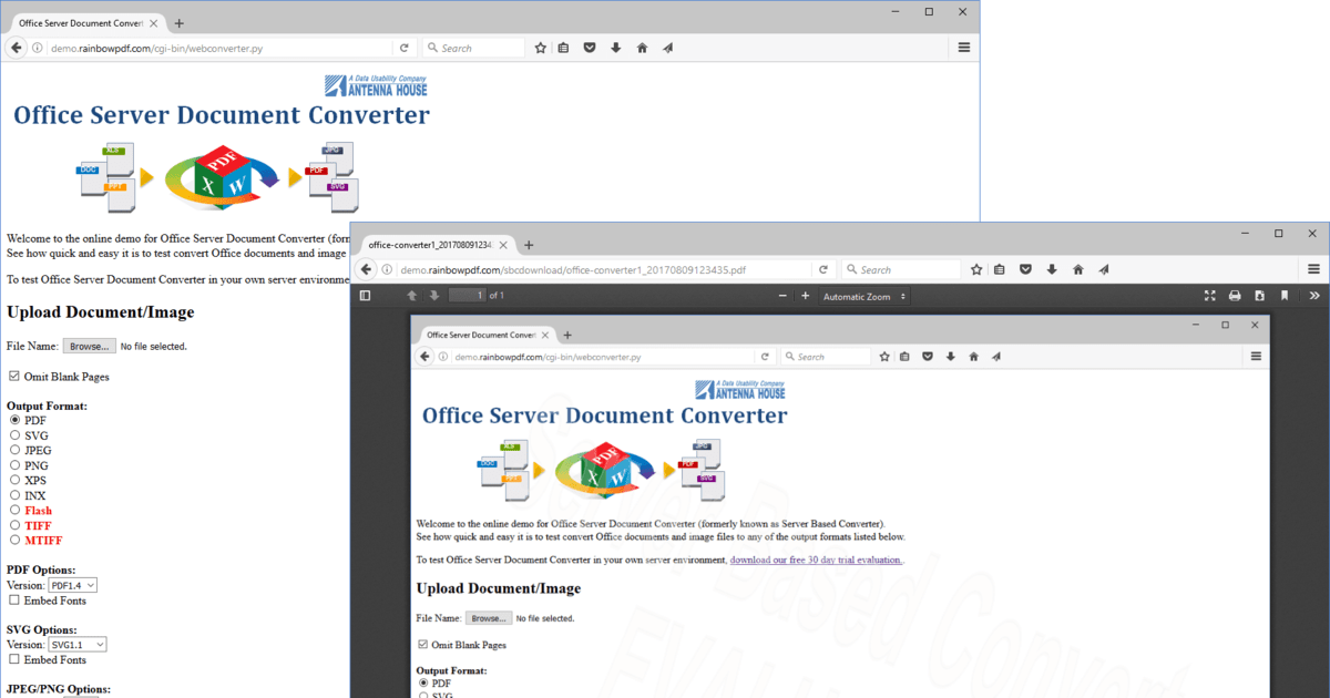 Rainbow PDF Office Server Document Converter (OSDC) v7.1 MR3