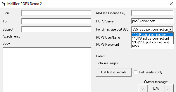 MailBee Objects POP3 v9.3