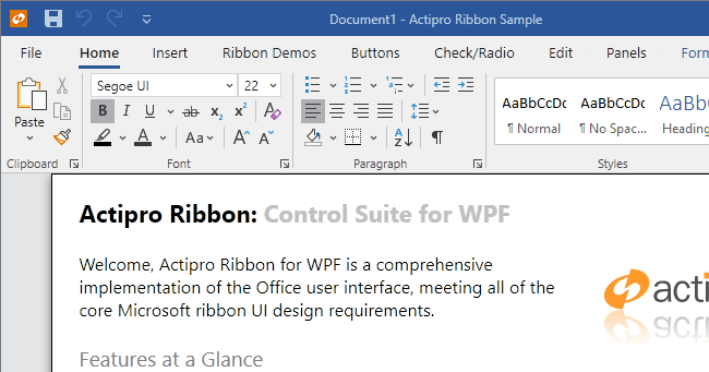 Actipro Ribbon For Wpf 20201