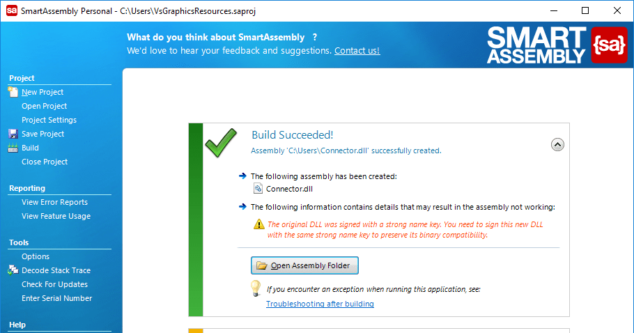 SmartAssembly 7.5.1