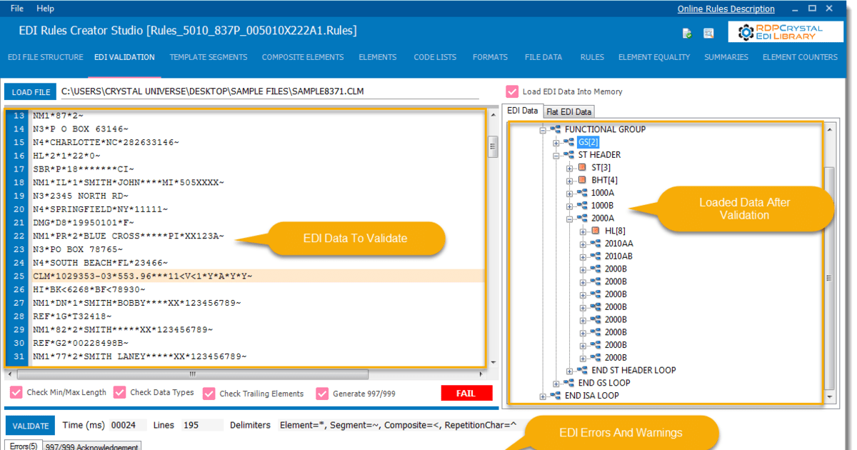 EDI Rules Creator Studio 5.5.0.6